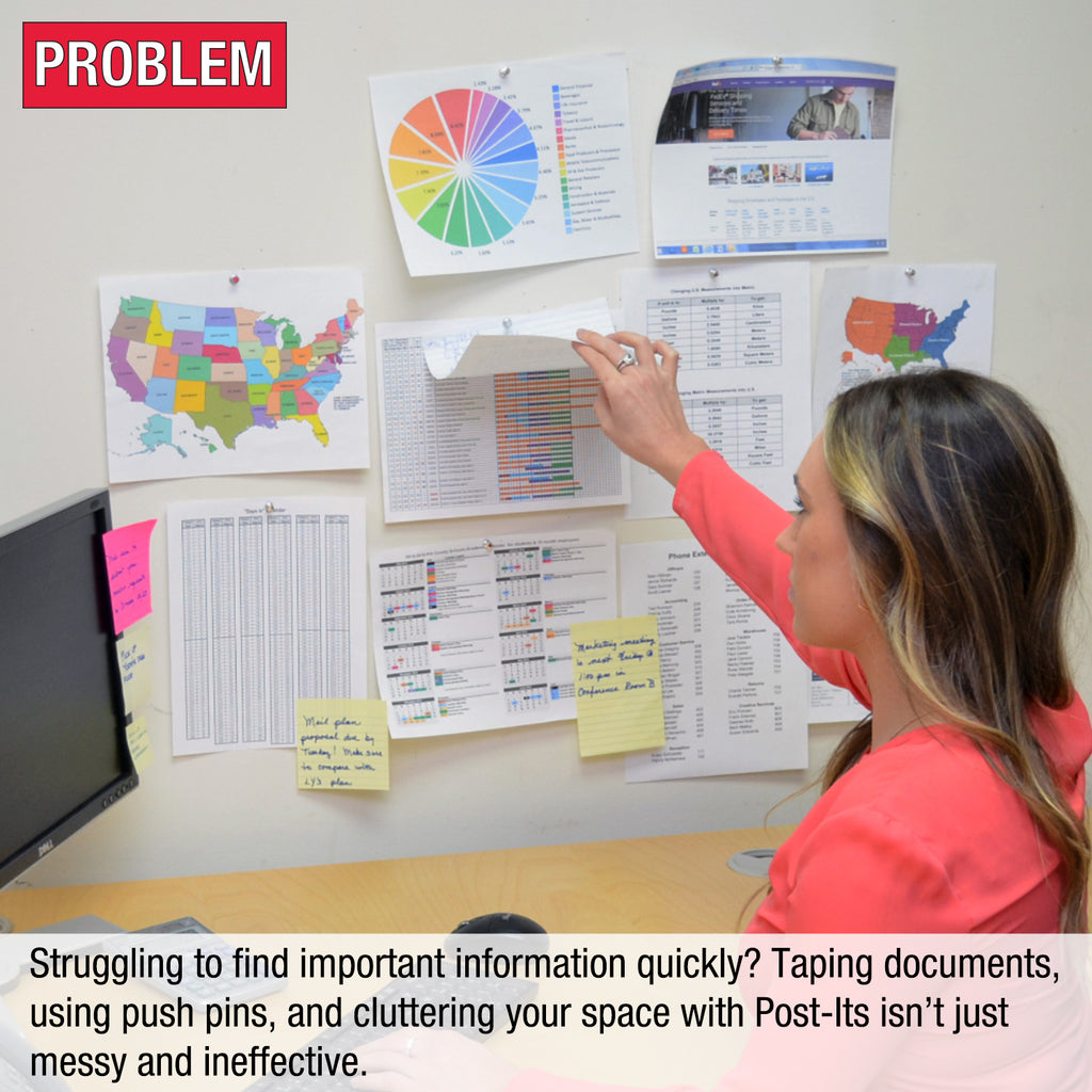 Wall Mount Reference Organizer | Ultimate Office | AdjustaView 10 Pocket