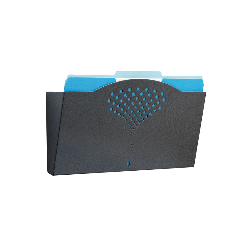 1-Slot legal Size Steel Wall File - Black | Ultimate Office