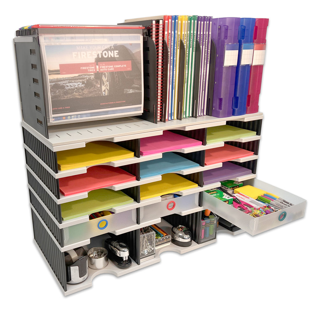 Ultimate Office Tierdrop Desktop Organizer Hanging File Vertical File ...