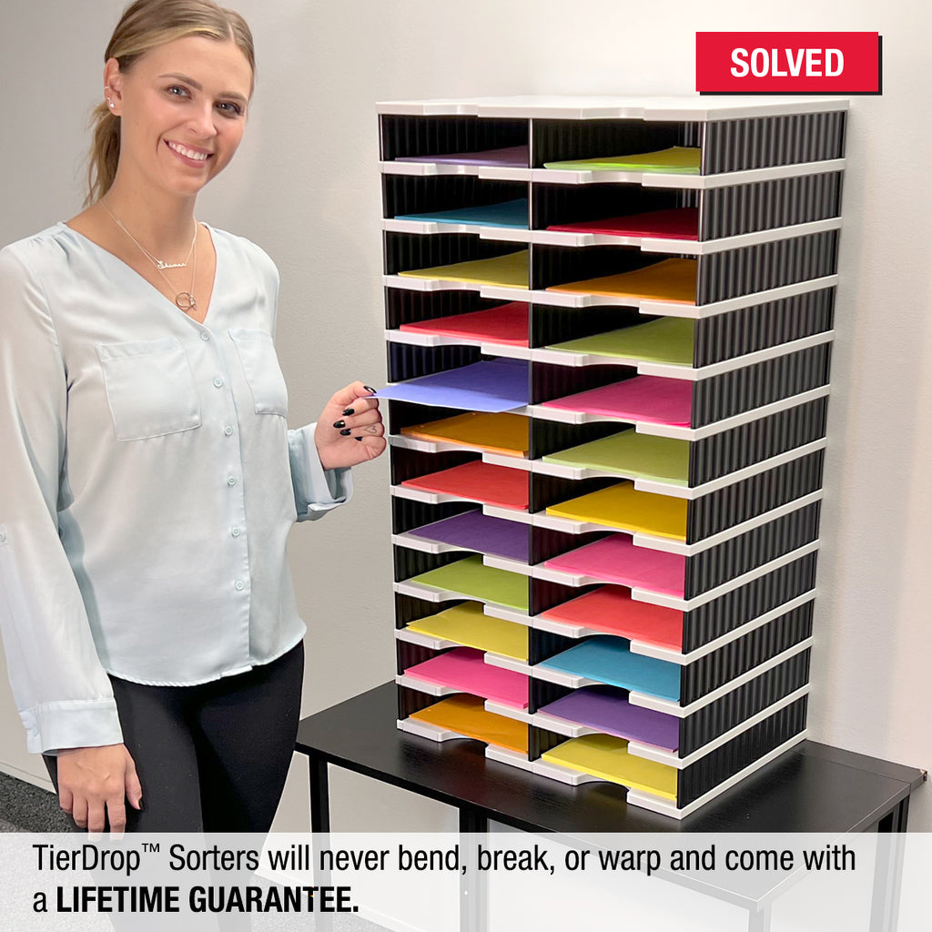 TierDrop 24-Slot, 19"w Literature, Forms, Mail Sorter | Ultimate Office