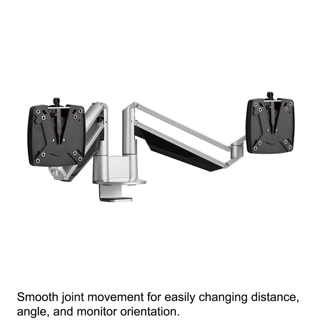 CLU Dual Screen Deluxe Monitor Arm w/Extended Reach | Ultimate Office
