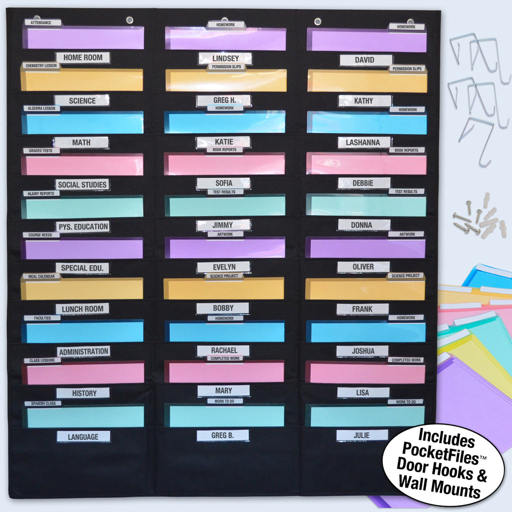 WalMaster Heavy Duty, 30-Pocket Wall Chart Filing System | Ultimate Office