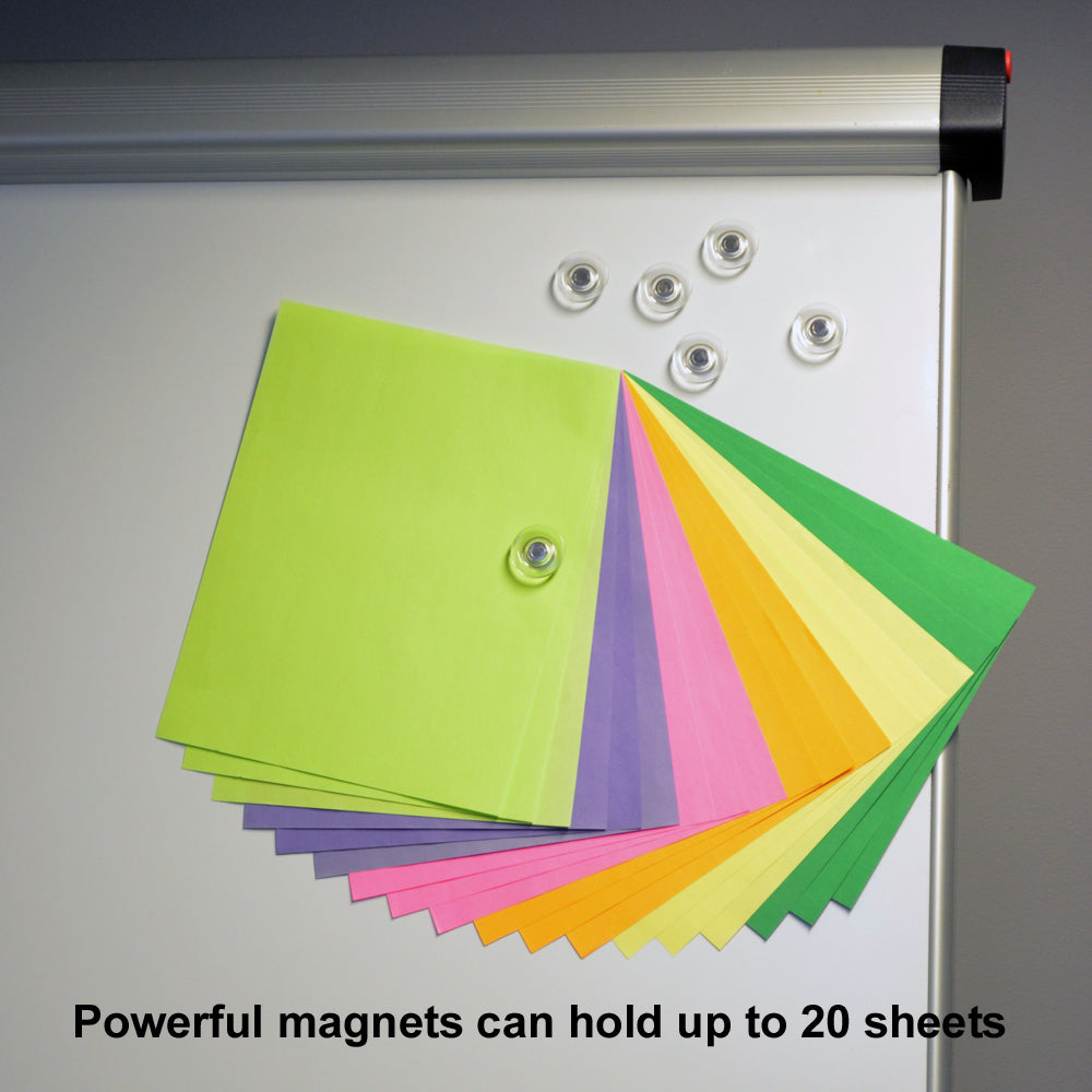 Rare Earth Glass Board Magnets, (set of 6)|Ultimate Office