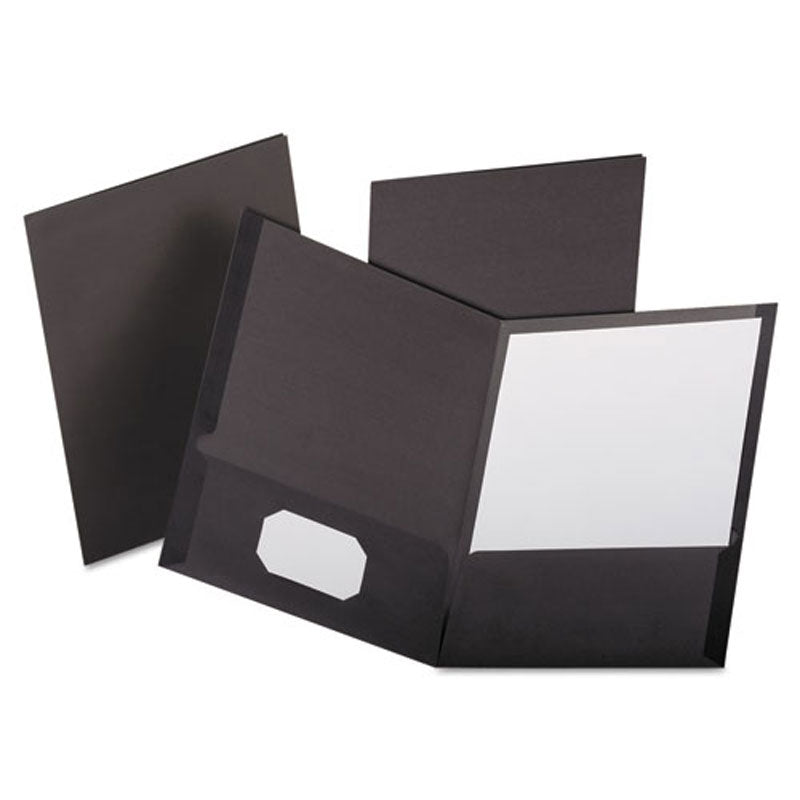 Black Two Pocket Folders