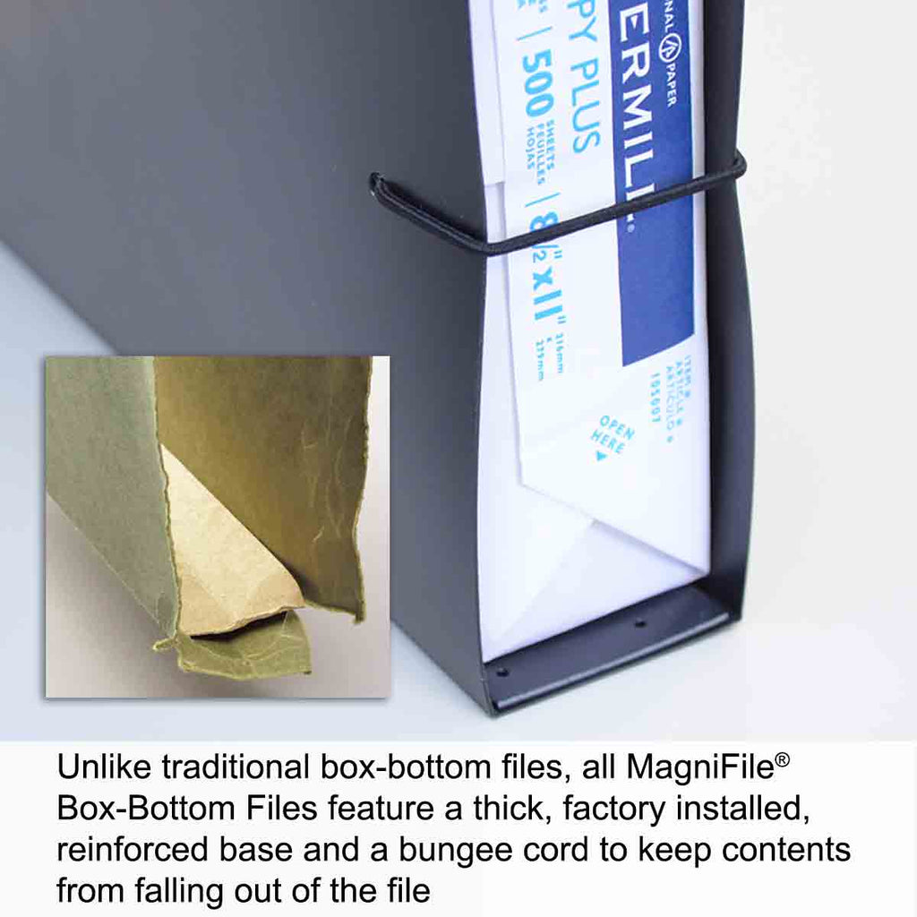 1" Box-Bottom MagniFiles with black lenses | Ultimate Office