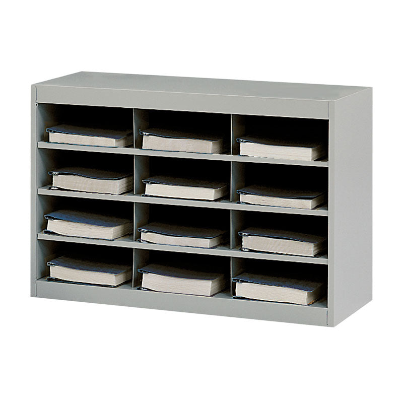 Steel 12-Compartment Project Organizer - Gray | Ultimate Office