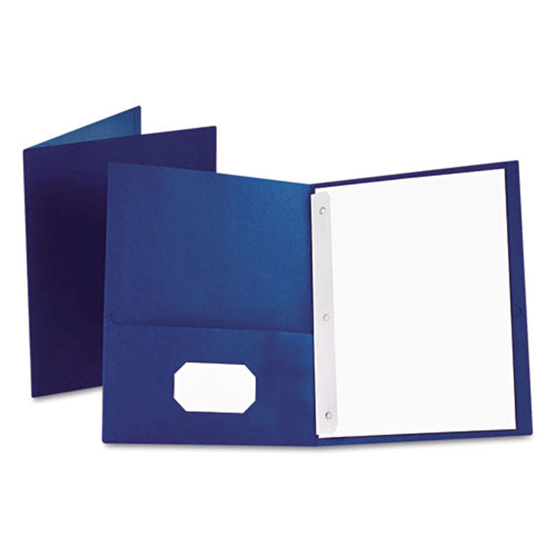 Twin Pocket Embossed Paper Folders w/ Tang Fasteners | Ultimate Office