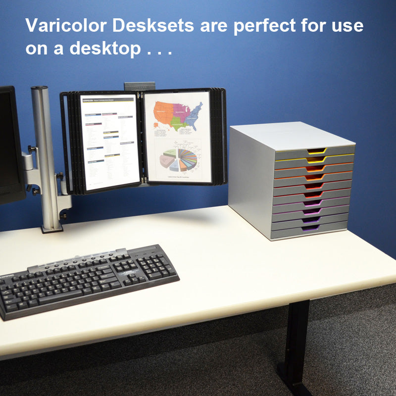 Varicolor 10-Drawer Deskset | Ultimate Office