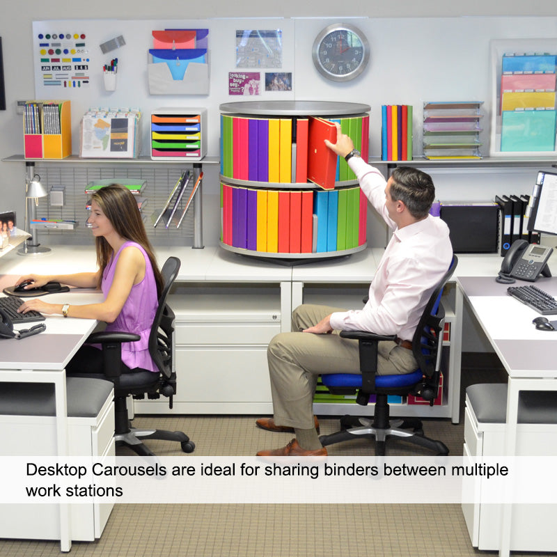 2-Tier Deluxe Desktop Carousel | Ultimate Office