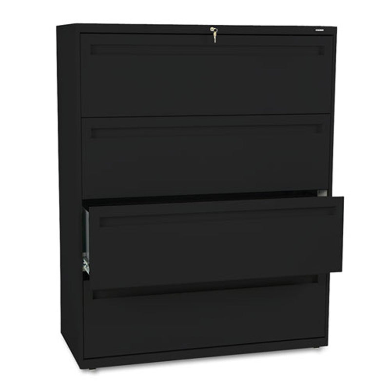 Five Drawer Heavy Duty Lateral File Cabinet w Roll Out Posting Shelves 42