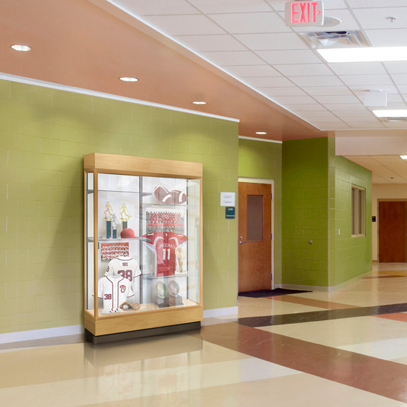 Heritage Floor Case w/ Lighted Cornice | Ultimate Office