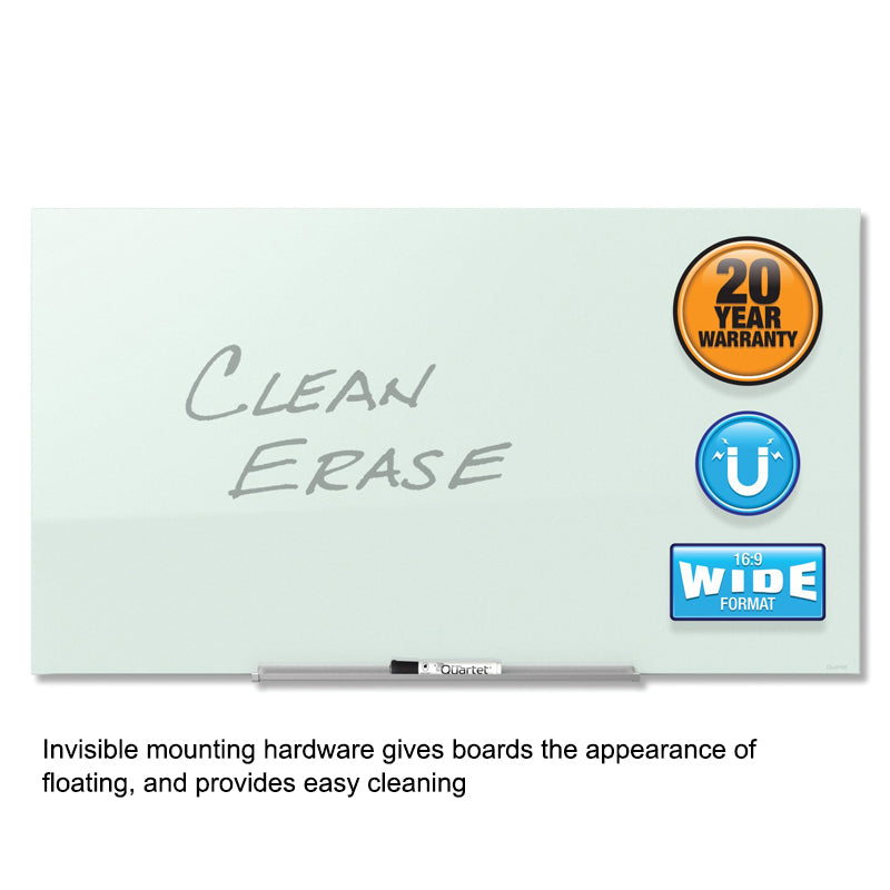 Glass Invisible Mount Whiteboard | Ultimate Office