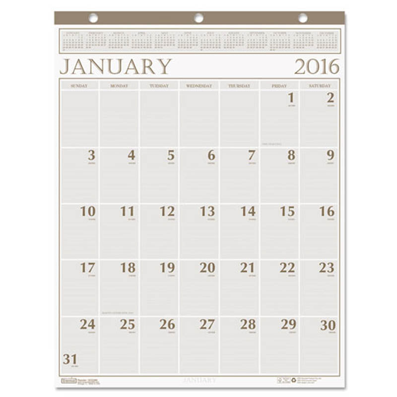 Big Print Monthly Wall Calendar | Ultimate Office