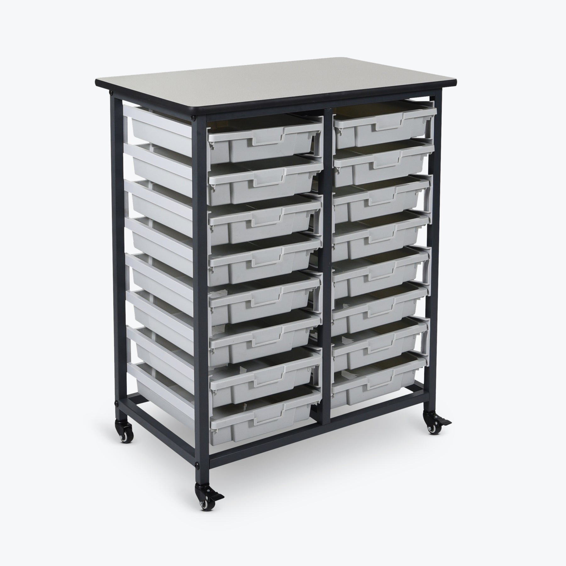 MBS-Dr-16S Mobile Bin System - Double Row | Ultimate Office