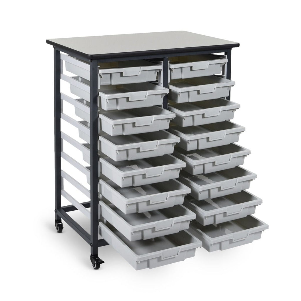 MBS-Dr-16S Mobile Bin System - Double Row | Ultimate Office