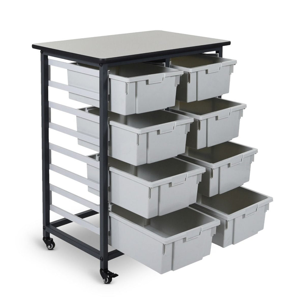 MBS-Dr-8L Mobile Bin System - Double Row | Ultimate Office