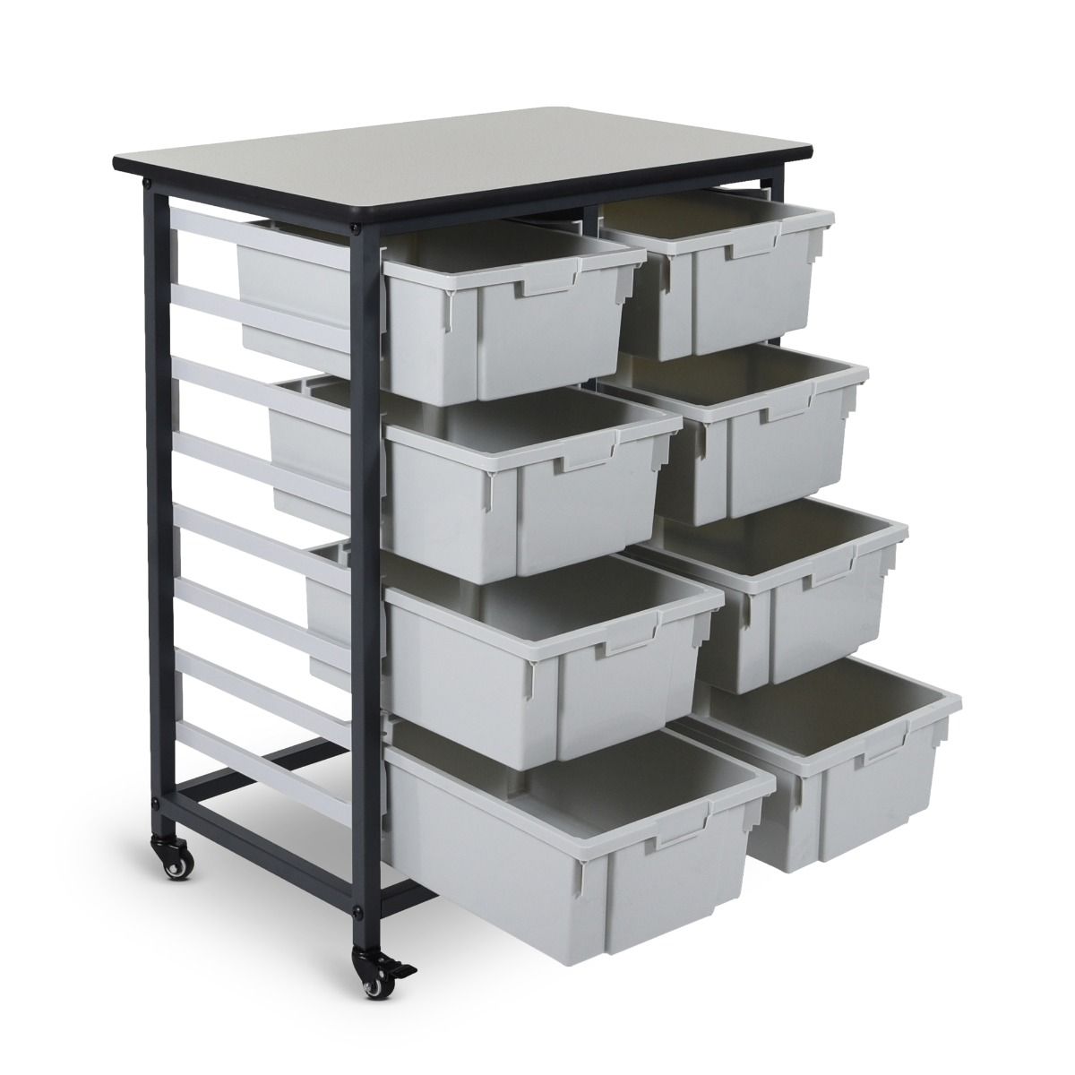 MBS-Dr-8L Mobile Bin System - Double Row | Ultimate Office