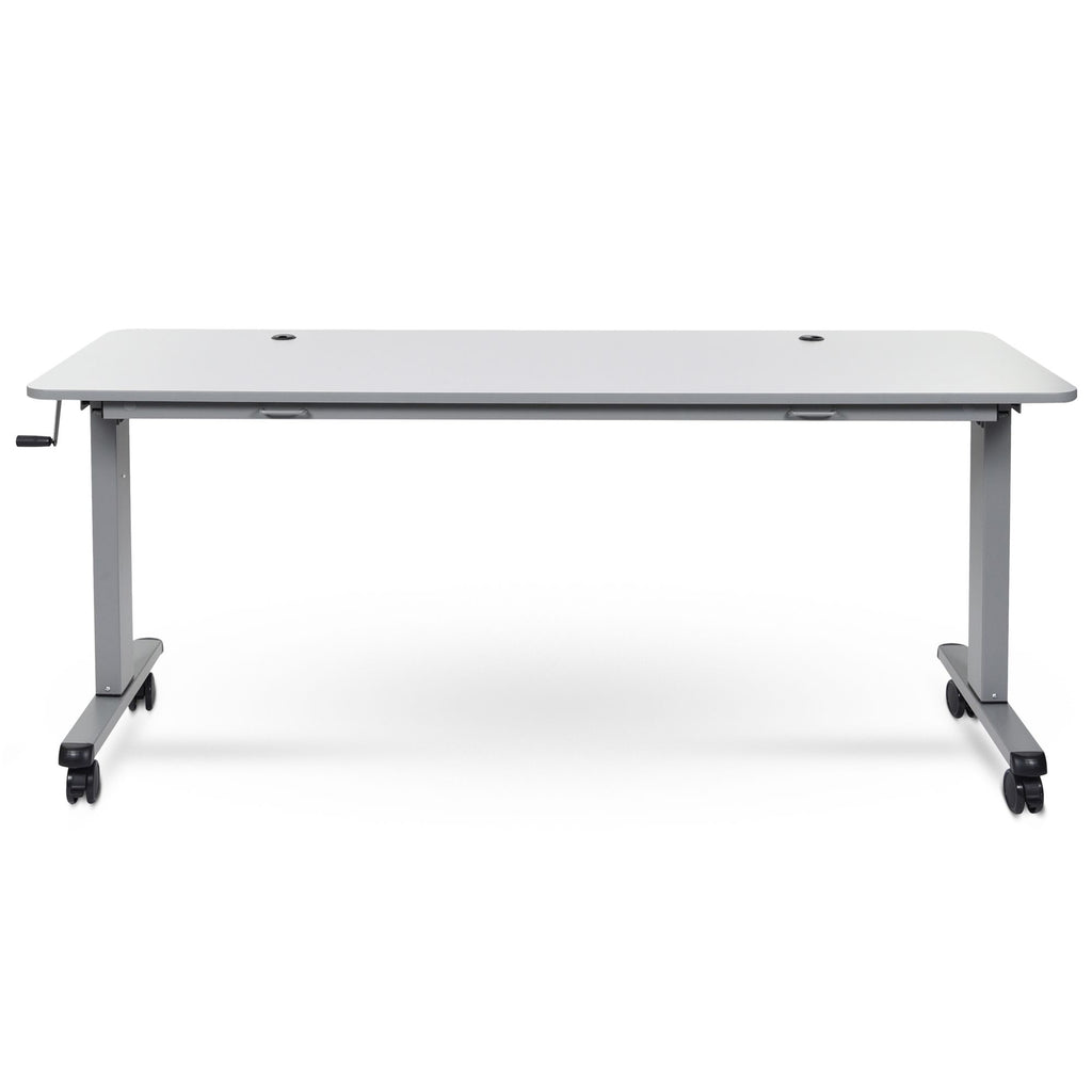 72" Adjustable Flip-Top Table, Crank Handle | Ultimate Office