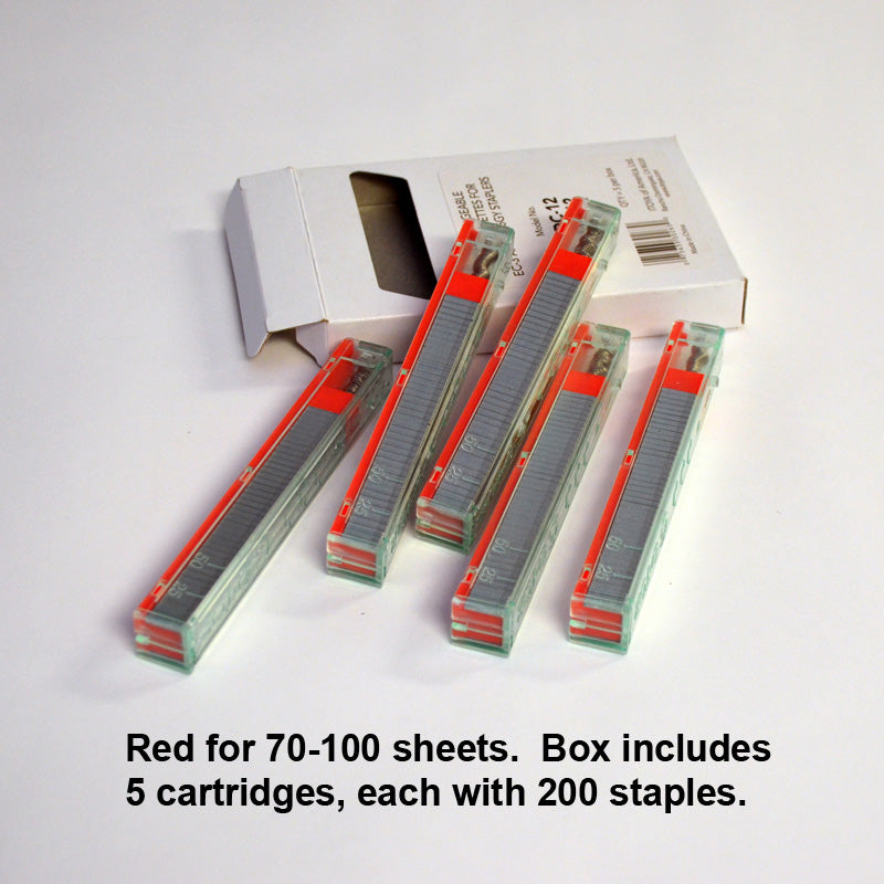 Switch Red STC-12 70-100 sheets (5 cartridges, 200 staples each ...